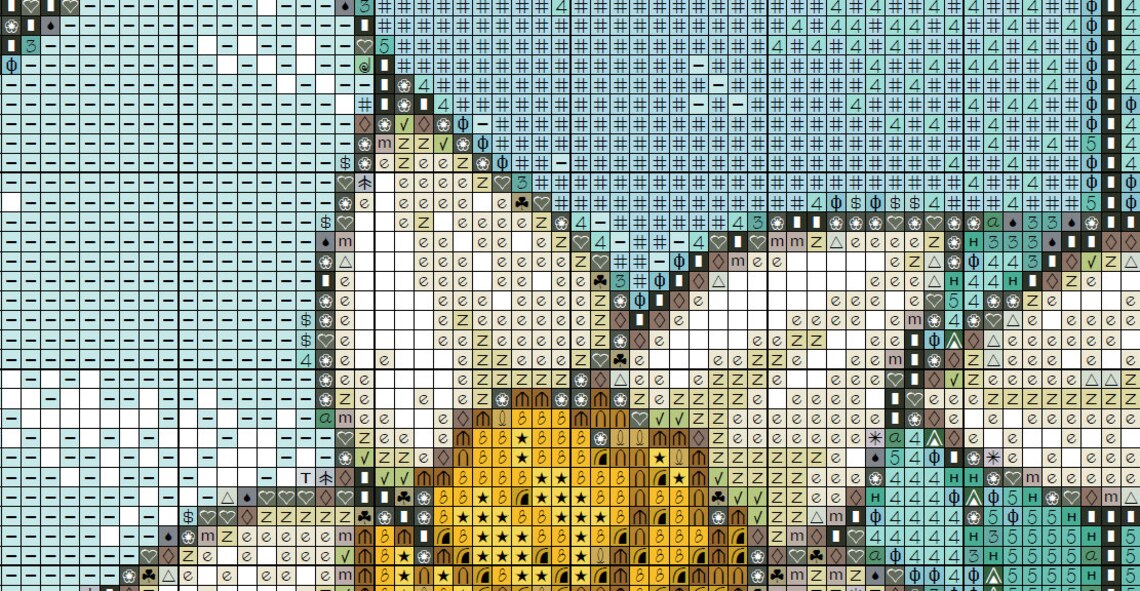 Stained Glass Daffodils Cross Stitch Pattern , X Stitch Chart , Instant ...