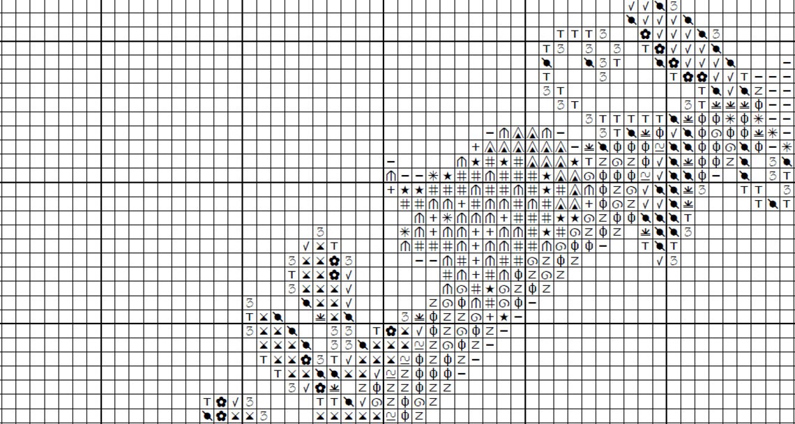 Floral Peace Symbol Cross Stitch Pattern , Watercolor, Instant Download ...