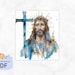 Jesus With Cross Cross Stitch Pattern , Pdf , X Stitch Chart , Instant ...