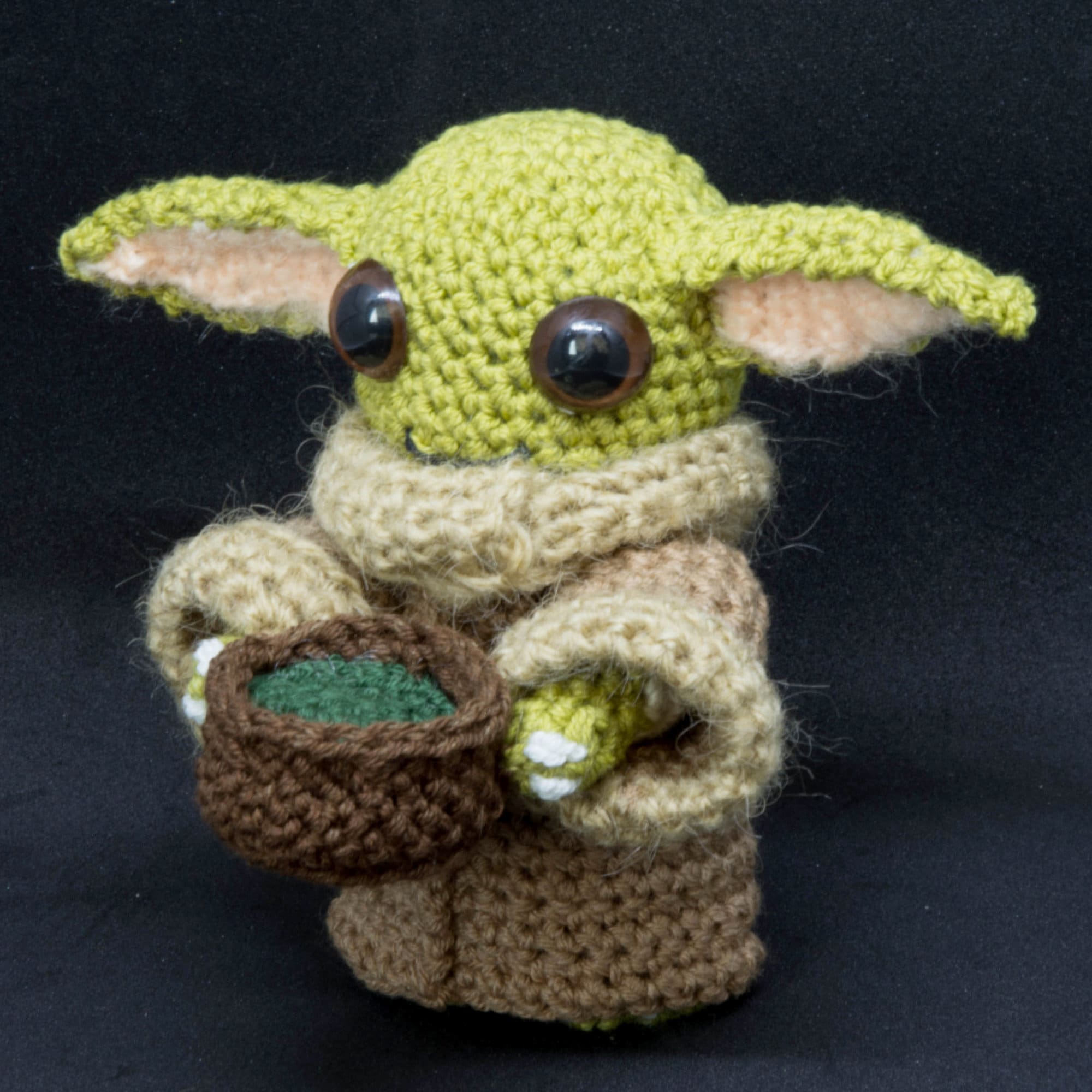 Amigurumi DIY Craft Kit Star Wars Yoda Baby Grogu Tea, Crochet Pattern ...