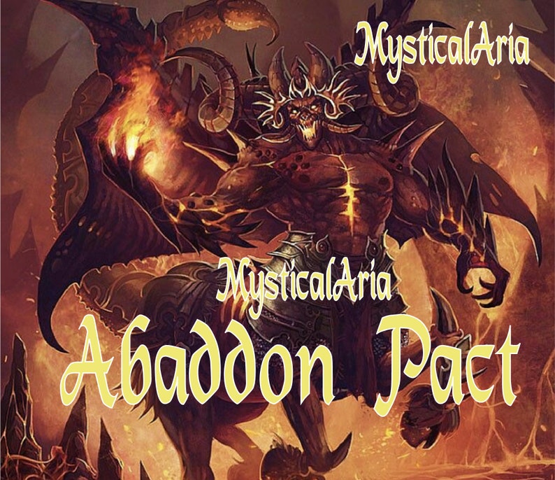 Abaddon Pact for Enemy Destruction, Strongest Curse on the Planet - Etsy