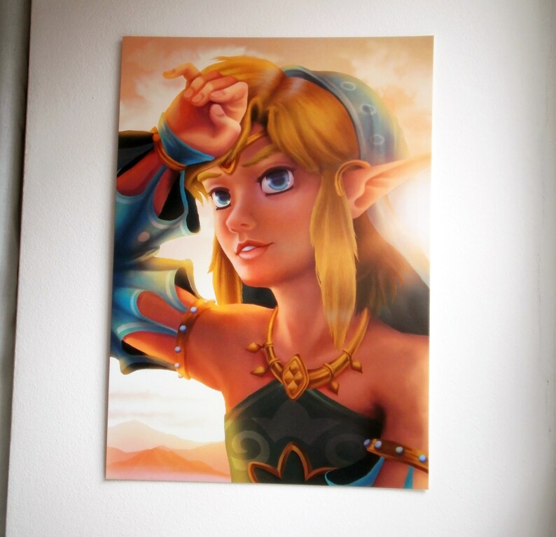 Gerudo Link Legend of Zelda Breath of the Wild Art Print A3 - Etsy