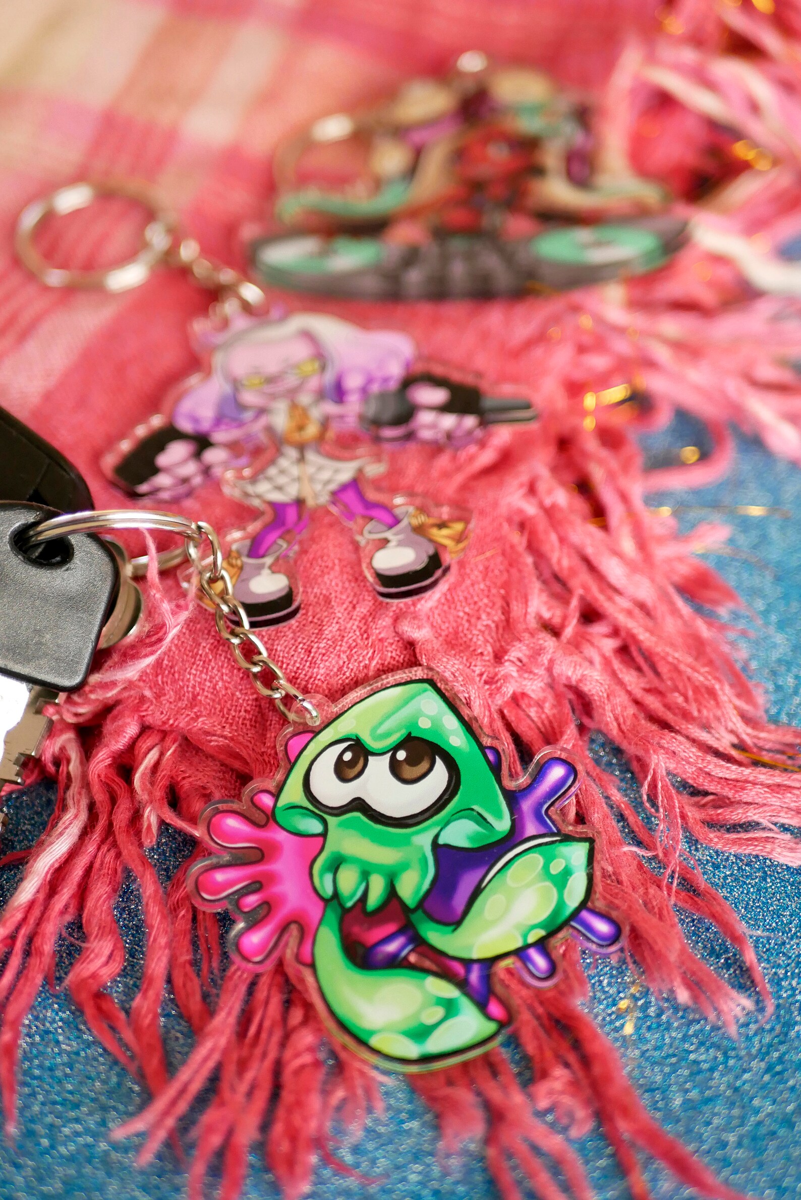 Inkling Pearl and Marina Splatoon 2 Acrylic Keychain Charm | Etsy