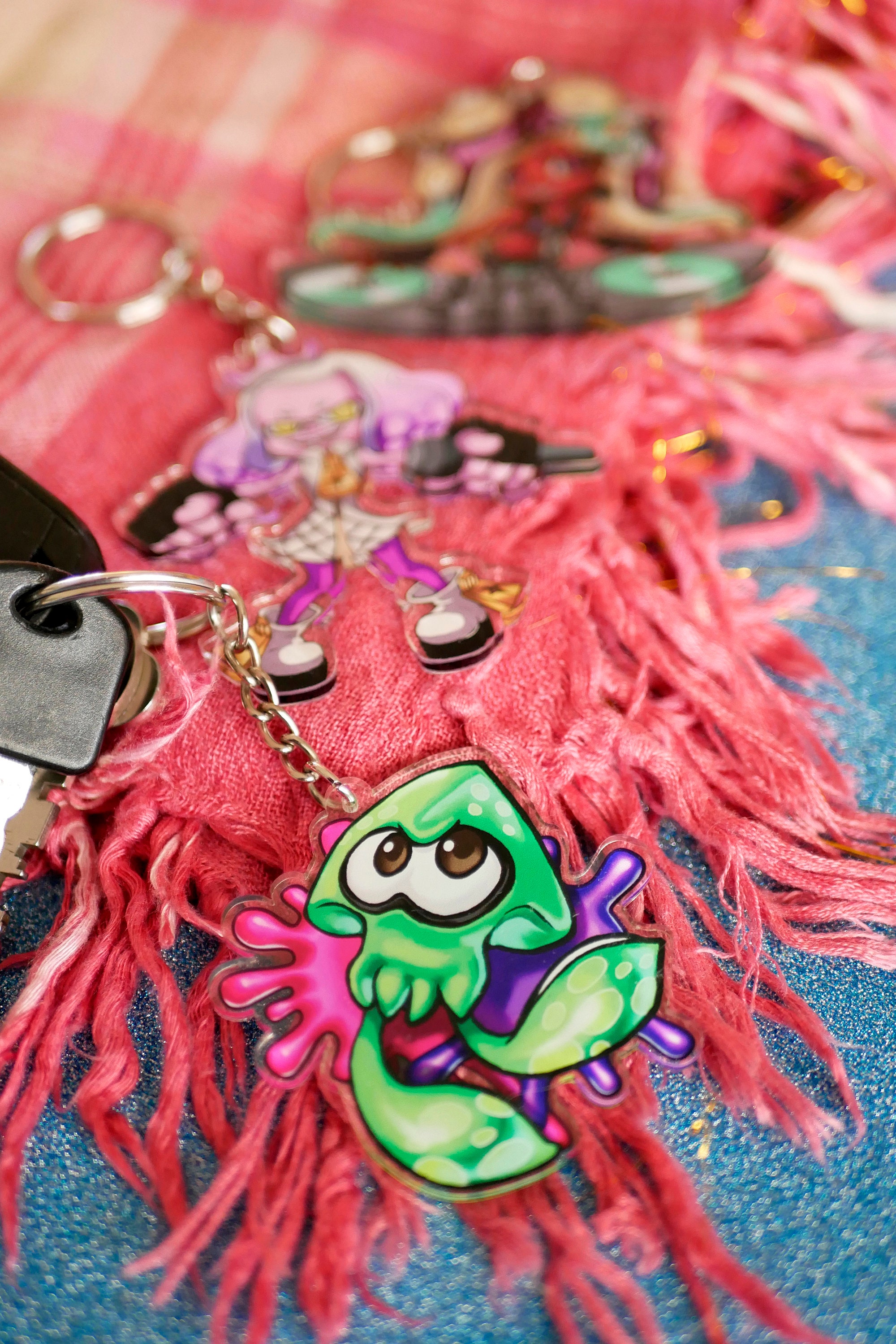 Inkling Pearl and Marina Splatoon 2 Acrylic Keychain Charm | Etsy