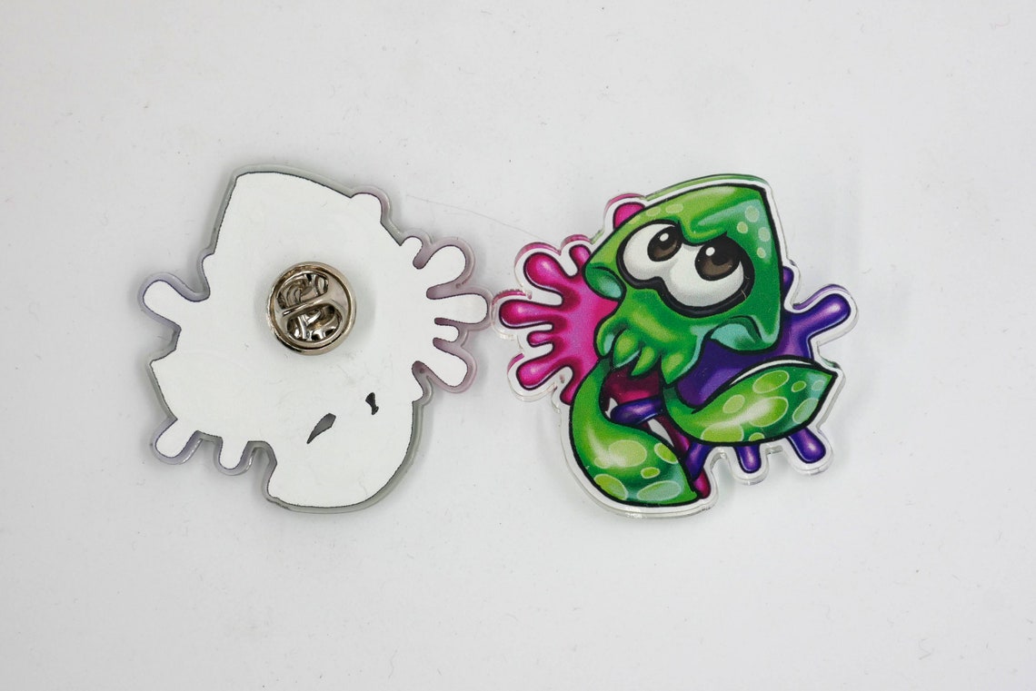 Inkling Splatoon 2 Pin Badge - Etsy