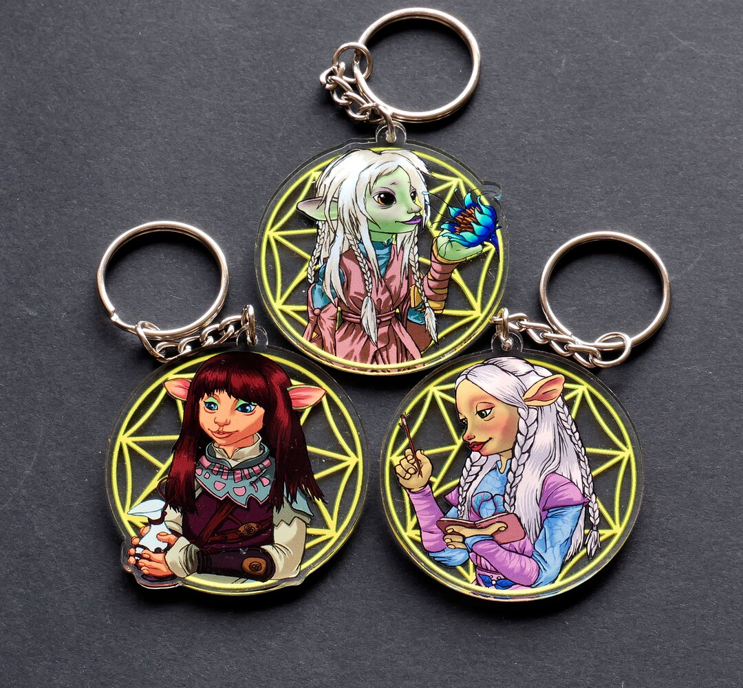 Deethra, Brea and Rian Dark Crystal Age of Resistance Acrylic Keychain ...