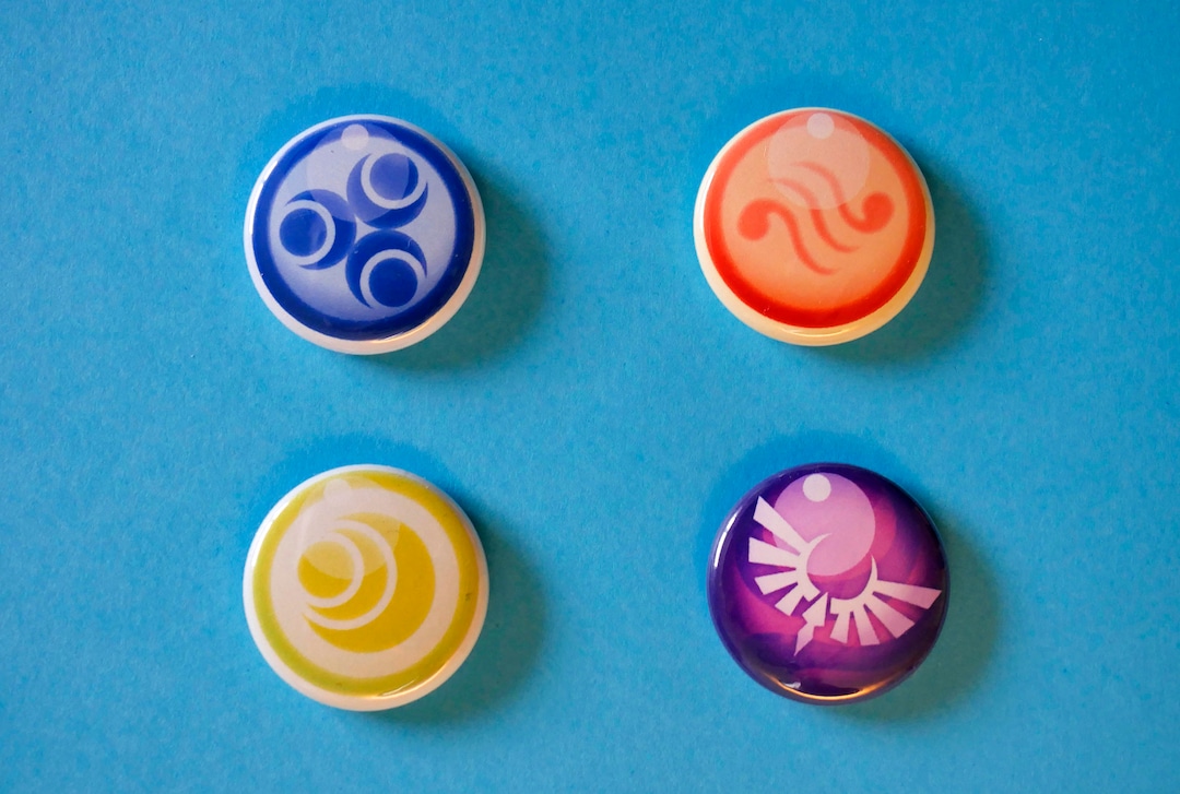 Button Badges 4 Set, Legend of Zelda Designs - Etsy