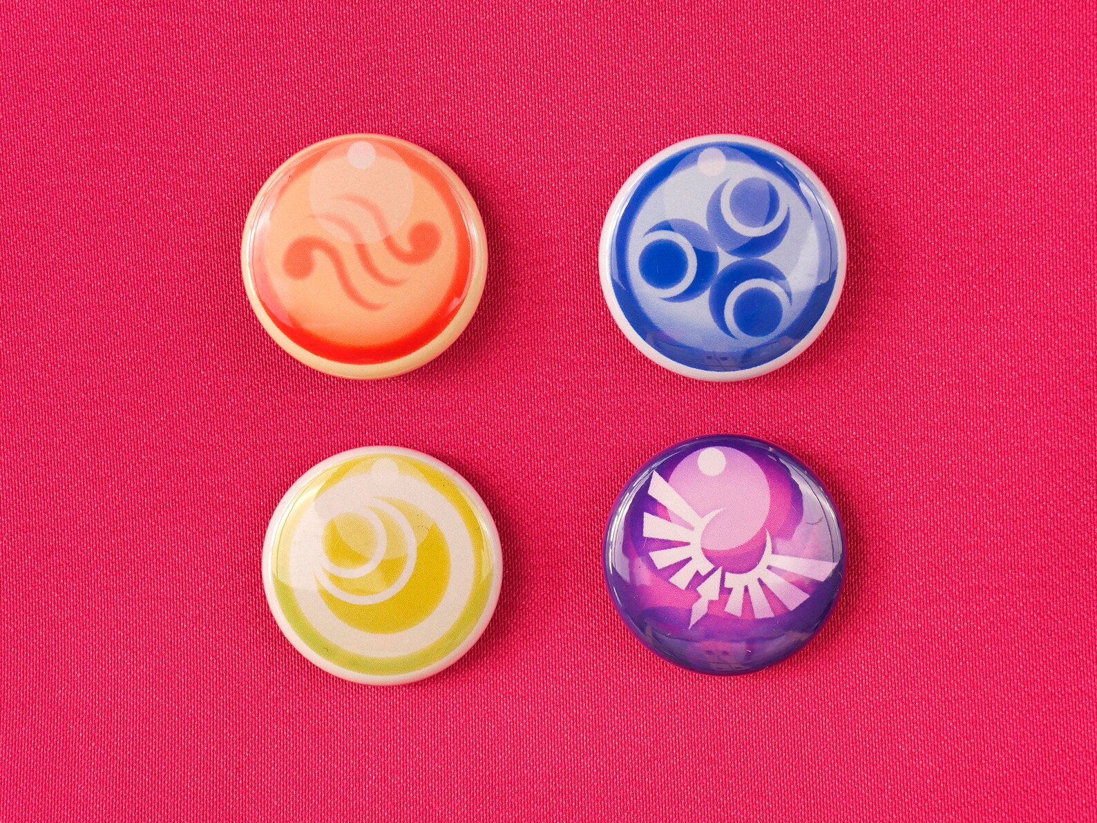 Button Badges 4 Set, Legend of Zelda Designs - Etsy