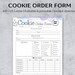 Printable Cookie Order Form Template, Editable Bakery Order Form - A4 ...
