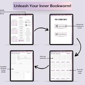 Digital Reading Tracker for Goodnotes, Ipad, Reading Book Journal ...
