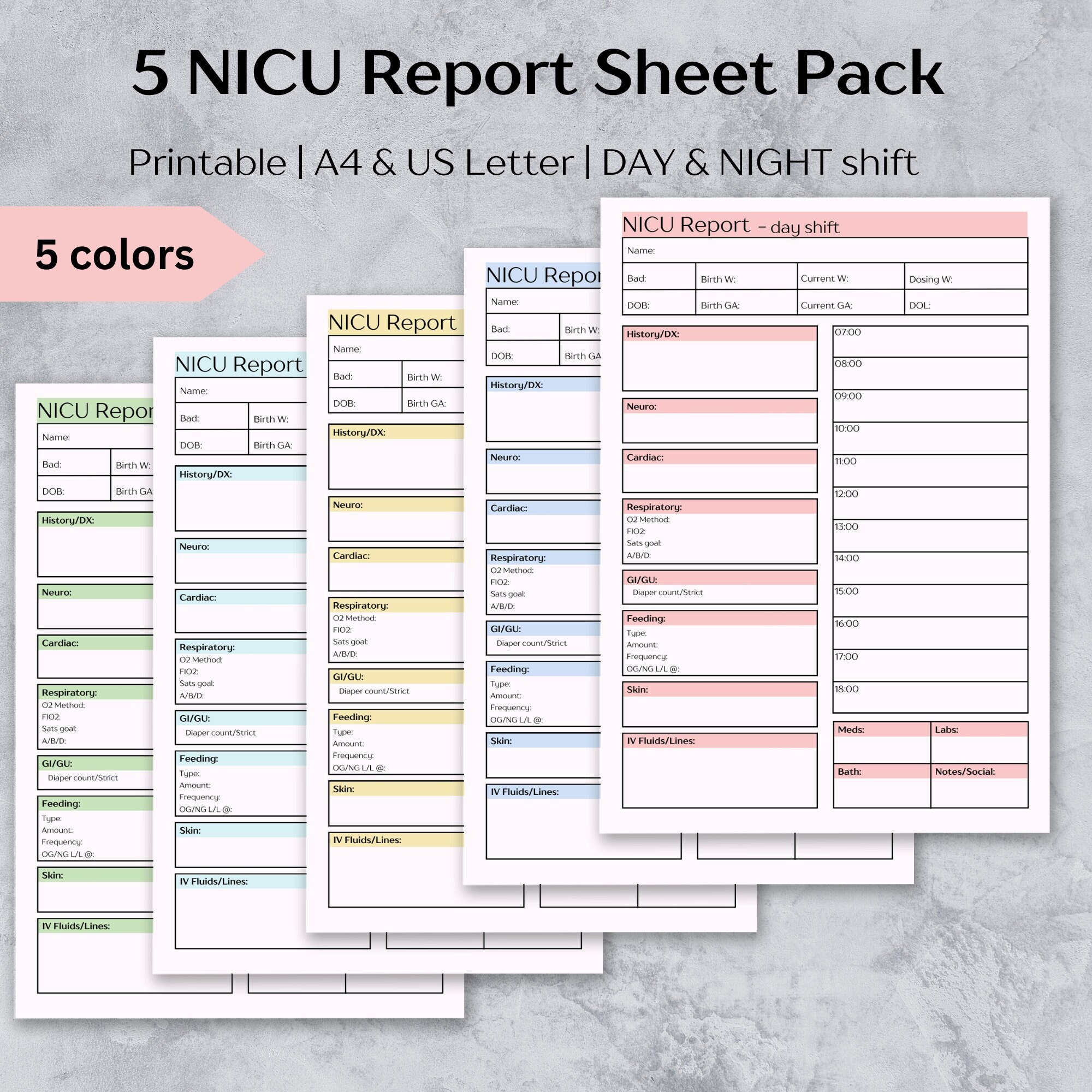 Nicu Report Sheet Printable Nicu Brain Sheet Nicu Patient - Etsy Australia
