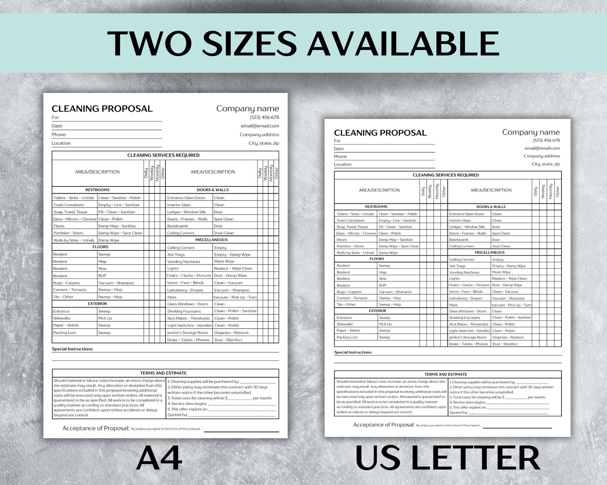 Commercial Cleaning Proposal Template, Office Cleaning Proposal ...