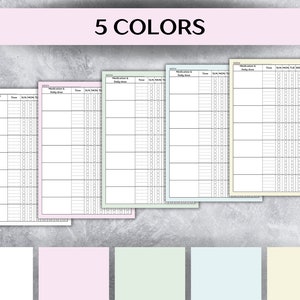 Daily Medication Check Log Printable, Meekly Medication Log, Medication ...