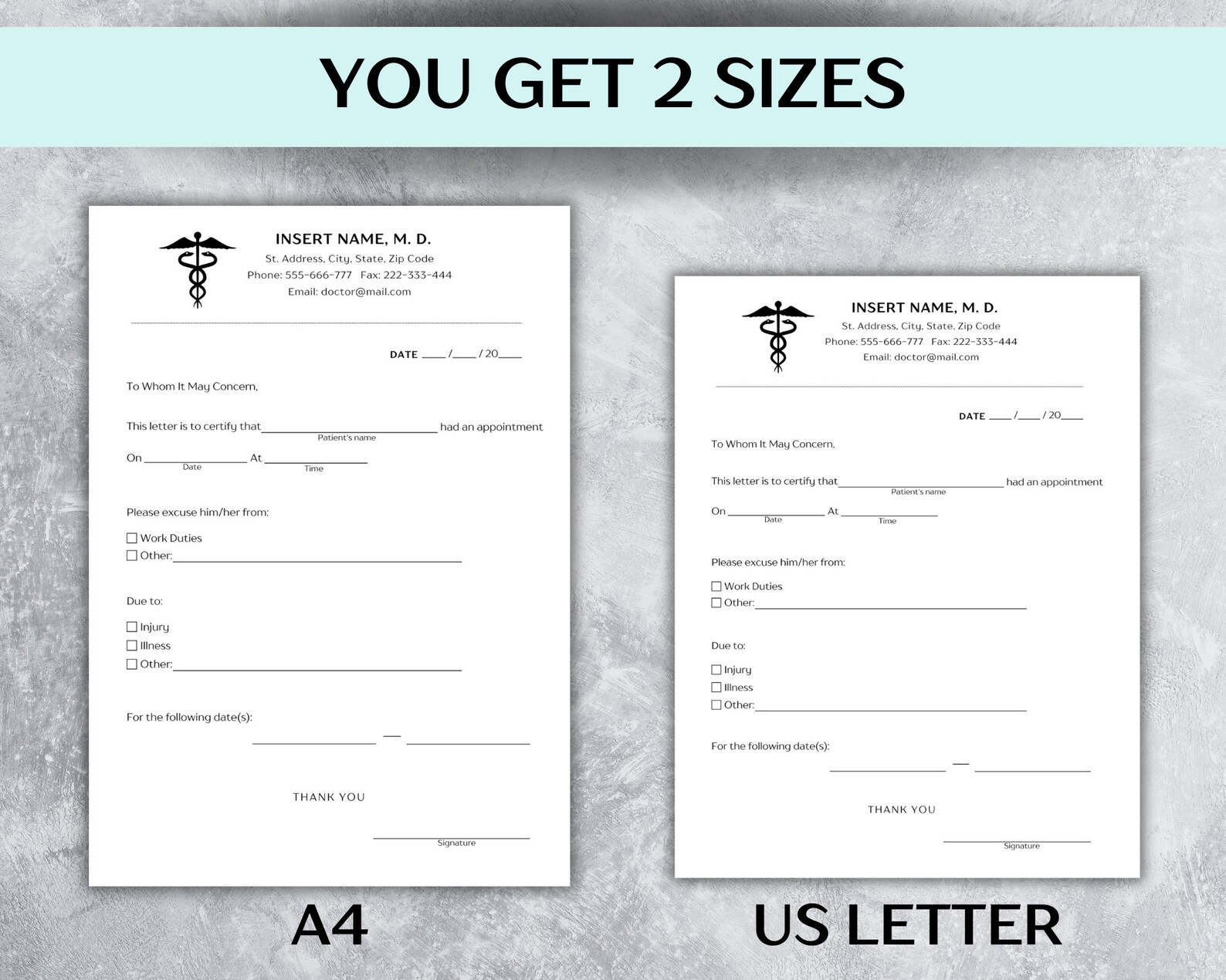 Fake Doctors Note, Doctors Excuse Note Template, Excuse Medical ...