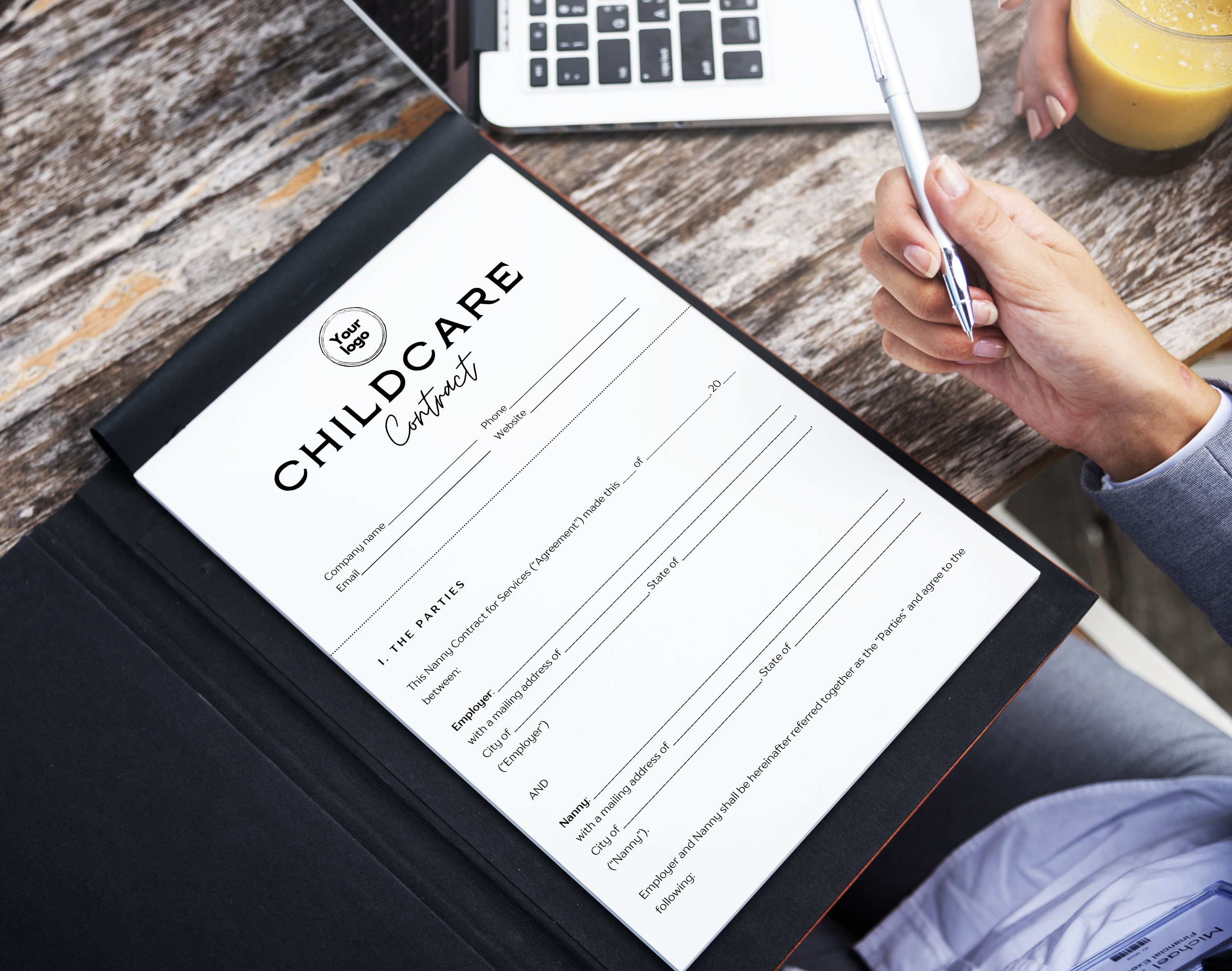 Editable Childcare Contract Template, Childcare Invoice, Nanny Contract ...