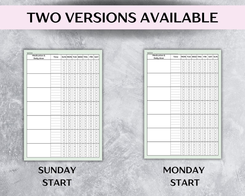 Daily Medication Check Log Printable, Meekly Medication Log, Medication ...
