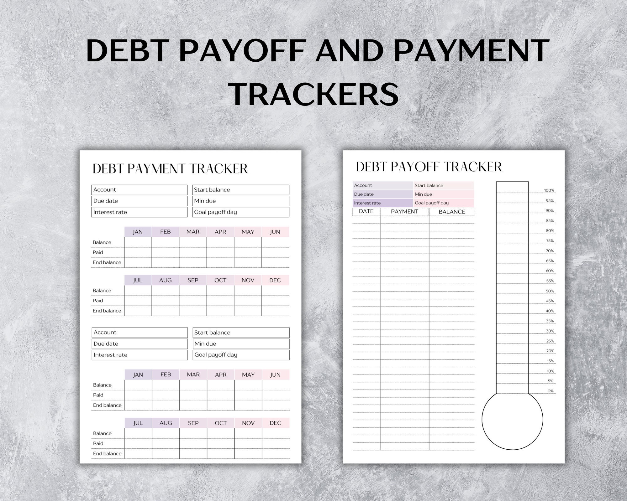Debt Payoff Tracker Printable, Debt Snowball Tracker, Debt Payoff Chart ...