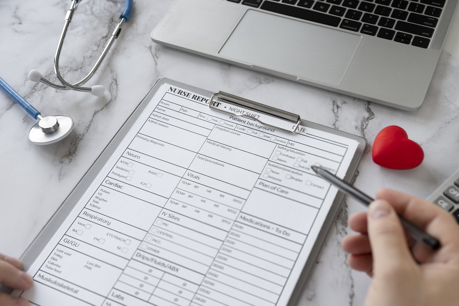 ICU Nurse Shift Report Sheet Med Surg, Nurse Brain Sheet, Nursing ...