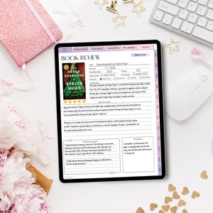 Digital Reading Tracker for Goodnotes, Ipad, Reading Book Journal ...