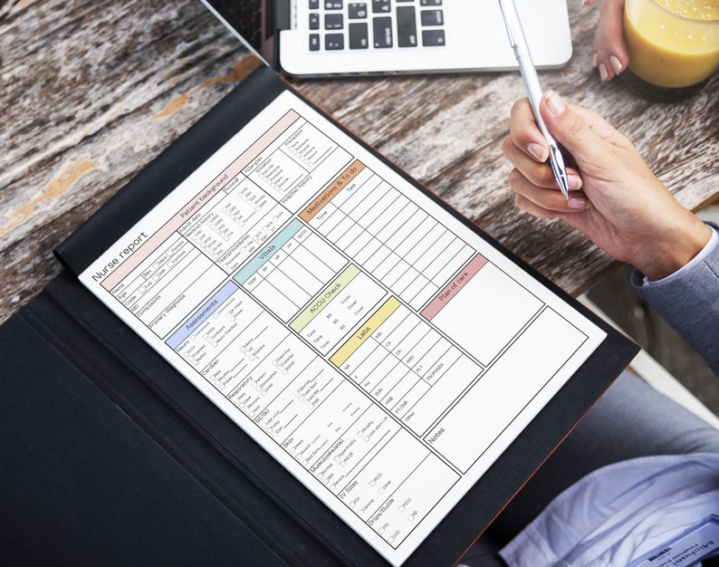 Nursing Report Sheet Med Surg, ICU Report Sheet, Nurse Brain Sheet ...