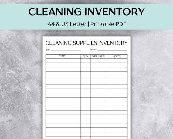 Cleaning supplies list for cleaning business store