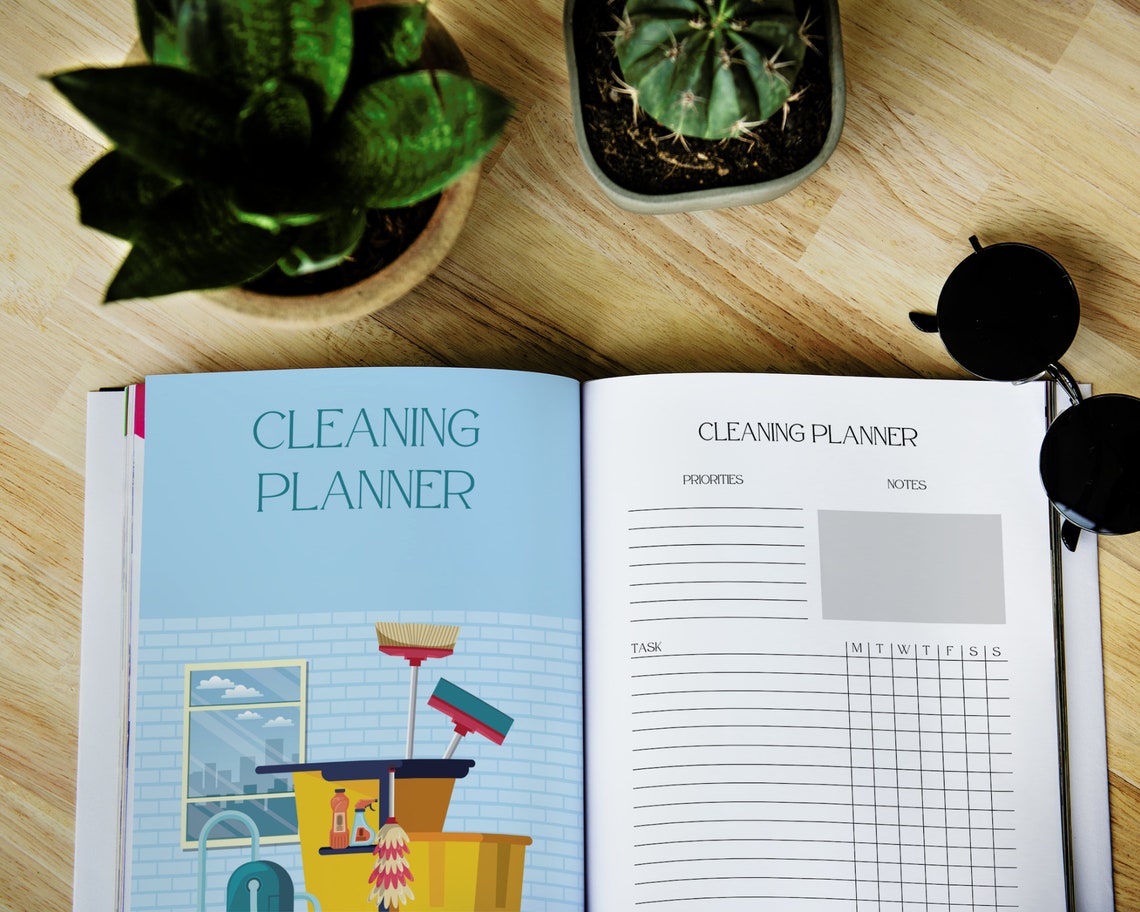 Cleaning Planner Cleaning Schedule Cleaning Checklist - Etsy