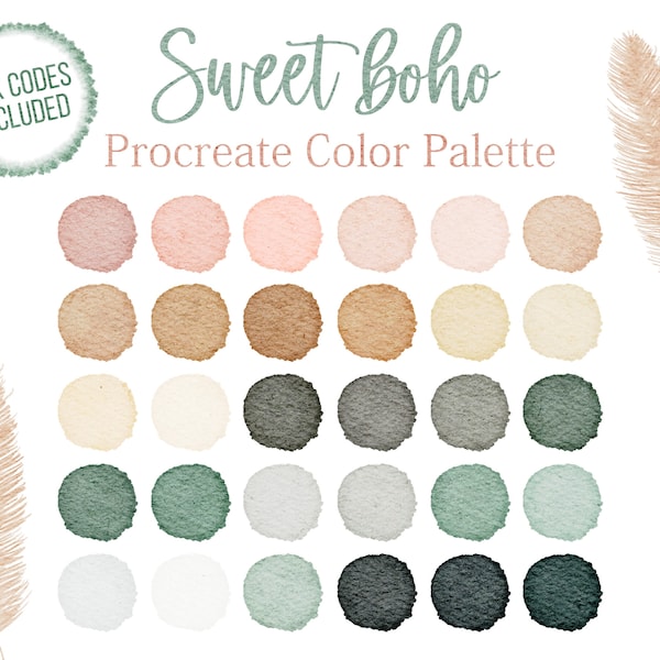 Boho Color Palette - Etsy