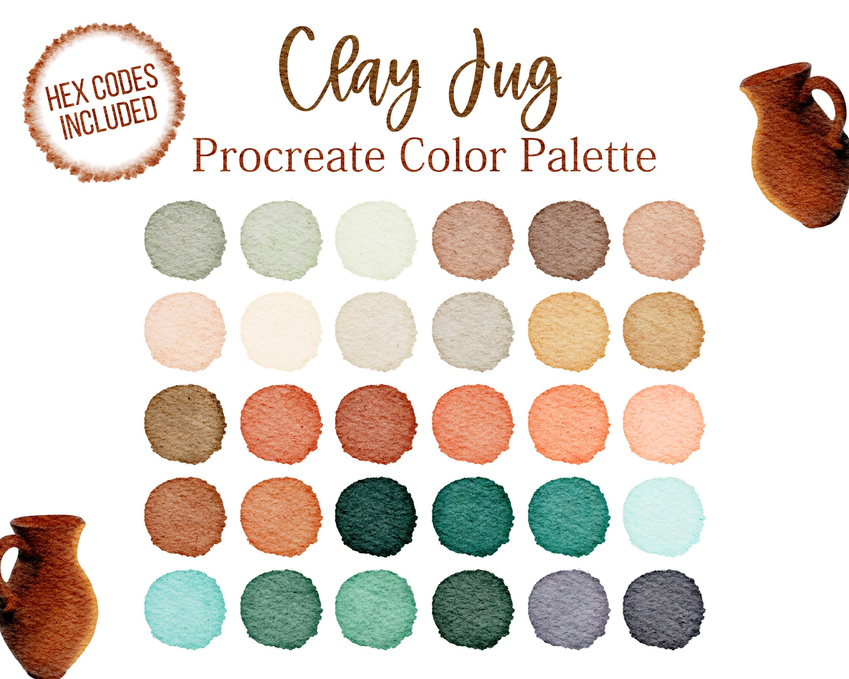 Earth Procreate Palette Green Earth Tones Hex Codes Palette Brown ... Earth Procreate Palette Green Earth Tones Hex Codes Palette Brown ...