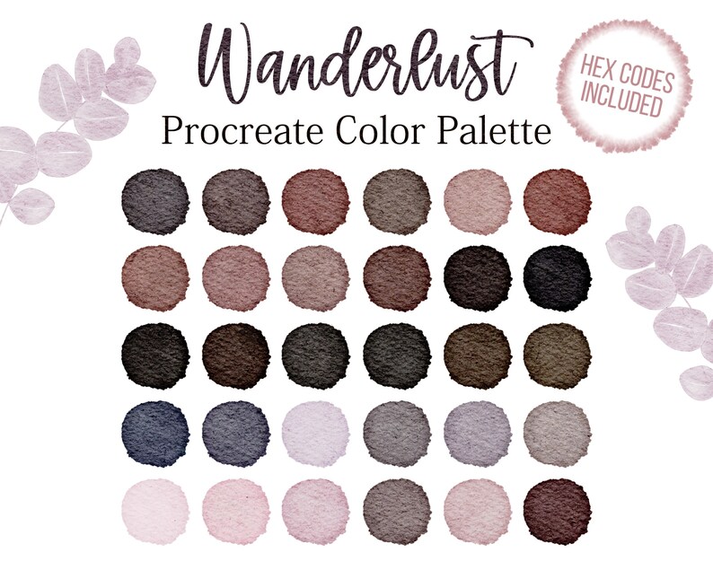 Neutral Colors Procreate Wanderlust Beige Color Palette Brown Colors ...
