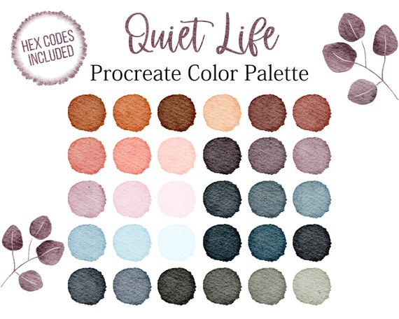 Neutral Colors Procreate Beige Palette Brown Digital Download | Etsy