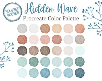 Sand Dust Color Palette Download Procreate Hex Code - Etsy