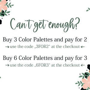 Watermelon Color Palette Procreate Hex Codes Pink Green Swatch File ...