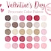 Valentine Color Palette Love Pink Procreate Hex Codes Rose Colors ...