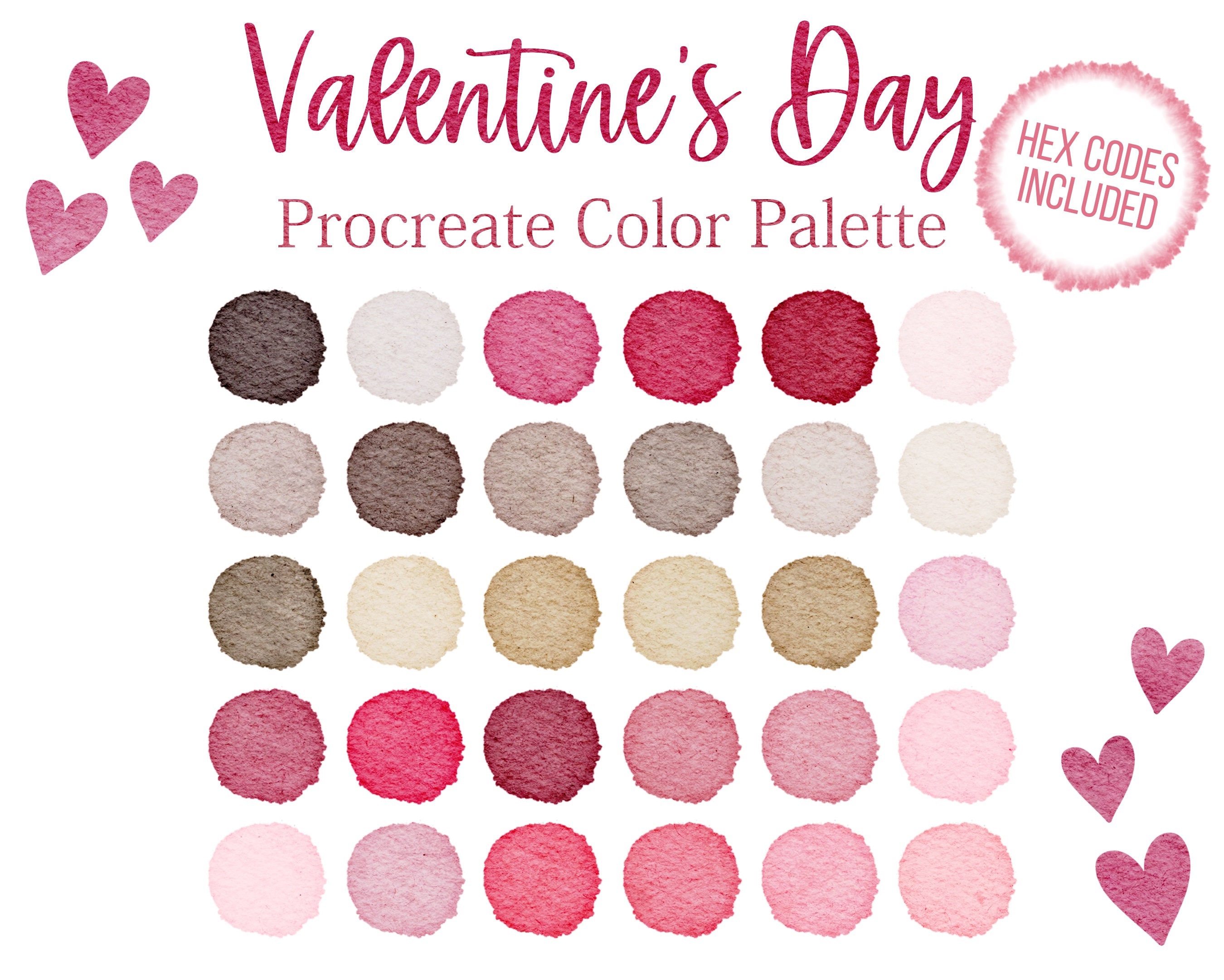Paleta De Colores De San Valentin