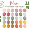 Procreate Color Palette Colorful Blossom Procreate Red Pink Palette ...
