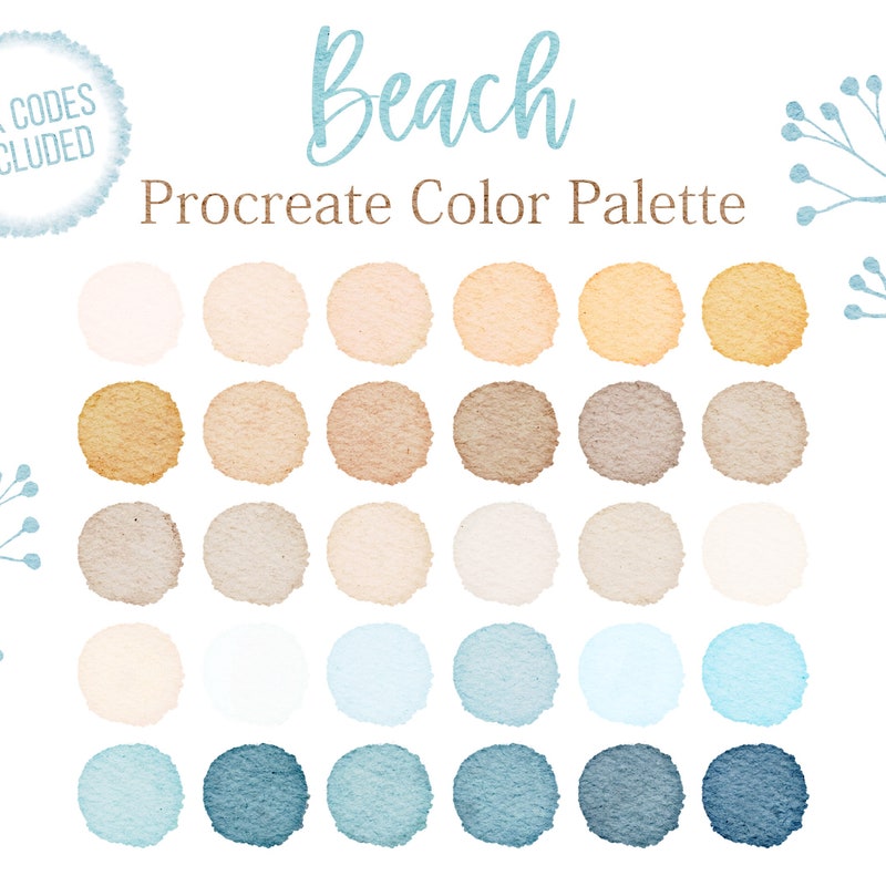 Blue Brown Color Palette for Bedroom - Etsy UK