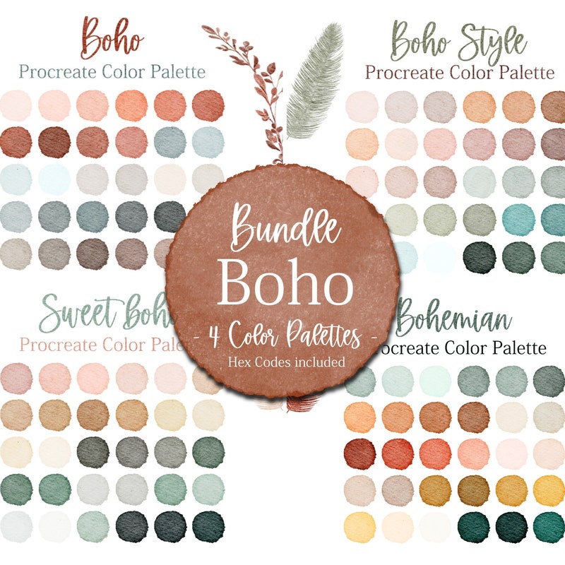 Boho Color Palette - Etsy