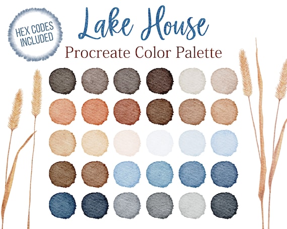 Blu Colore Palette Marrone Tones Color Collection Procreate - Etsy Italia