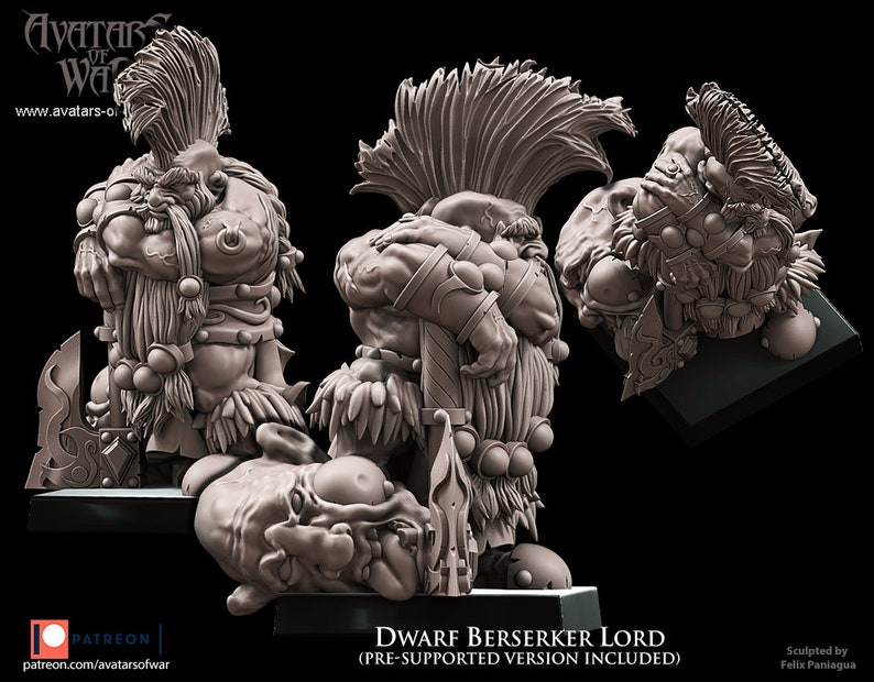 Dwarf Slayer 28mm Scale for 28mm to 32mm Tabletop Wargaming - Etsy