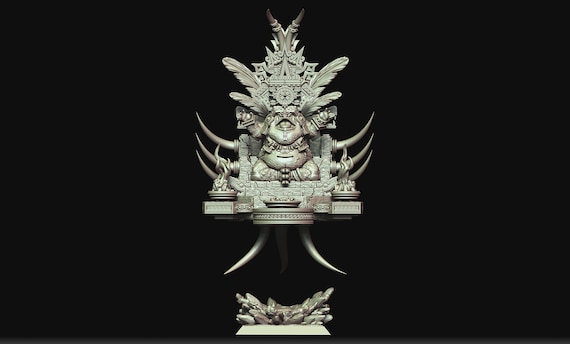 Ancestral Coatl Lord on Palanquin Toad Mage by Raven Twin | Etsy