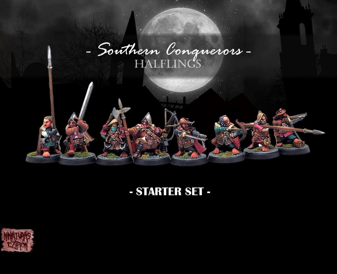 Halfling Conquistadors (small) 28mm-32mm Scale Miniatures Sculpted by ...