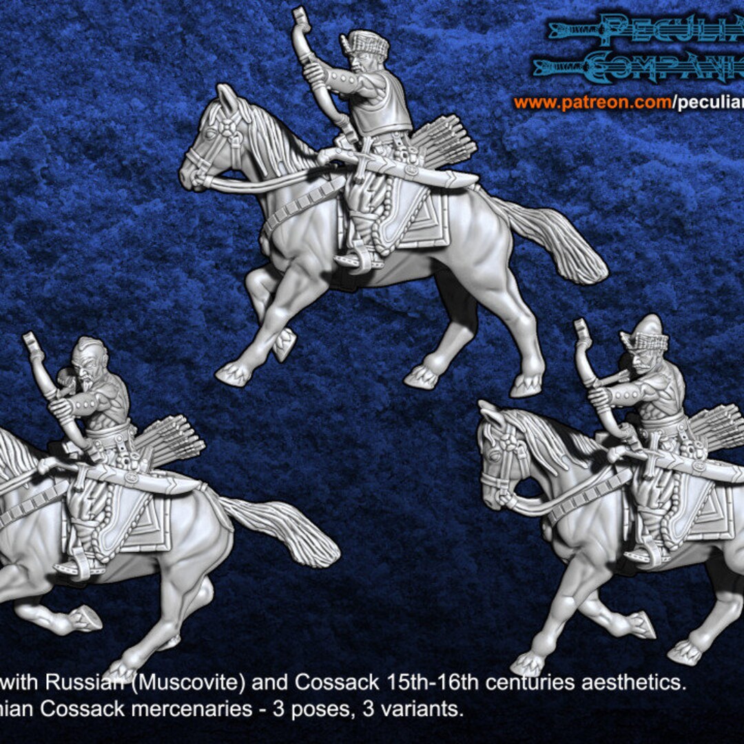 Cossack Mounted Archers 15th-16th Century Russian Style Style 28mm ...