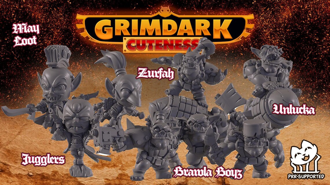 Space Orc Chibi Boys and Rockets for Tank Busting Large Kawai - Etsy