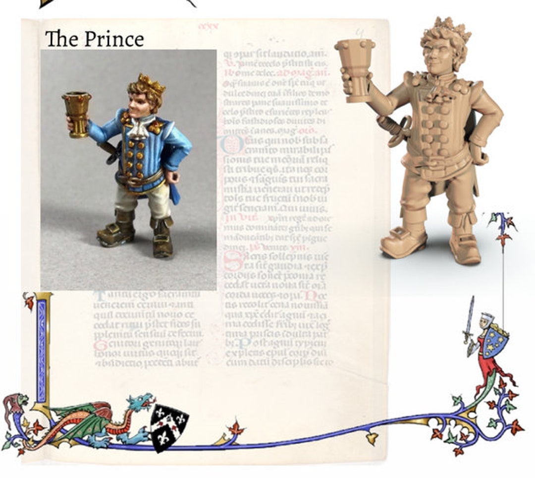 Human Boy Prince, 28mm Scale for 28mm to 32mm Tabletop Wargaming ...