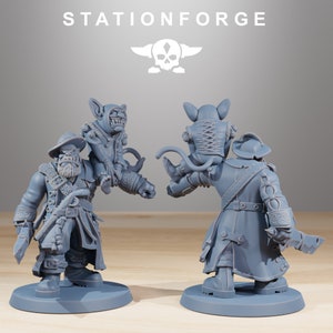 Pirate Space Goblins and Orc Captain From Stationforge Miniatures ...