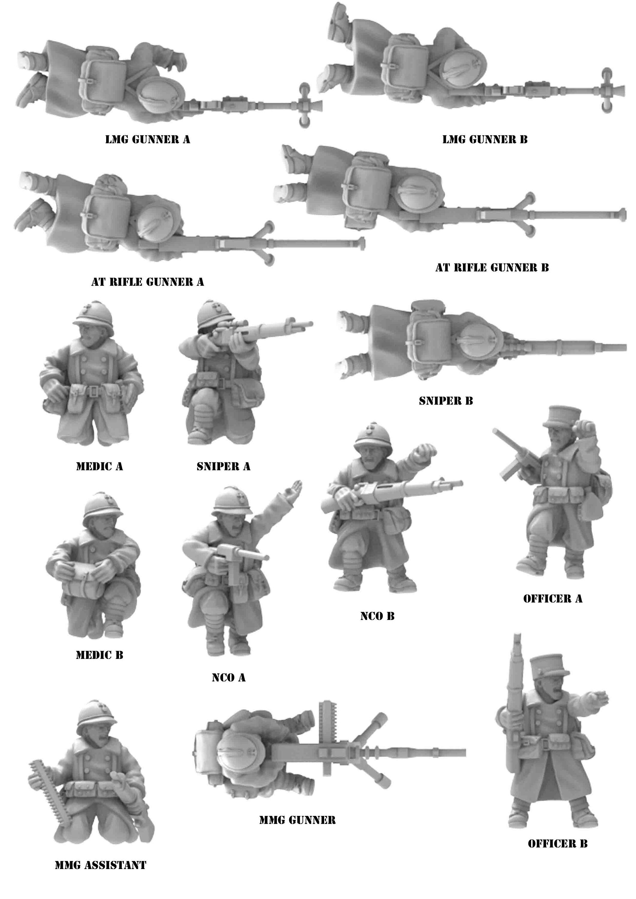 French Infantry Forces for WW2 Games and Dioramas. Available - Etsy Canada