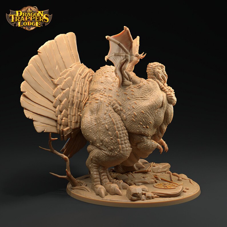 Turkey Dragon Delicious Seasonal Feast Prey of the Dragon - Etsy
