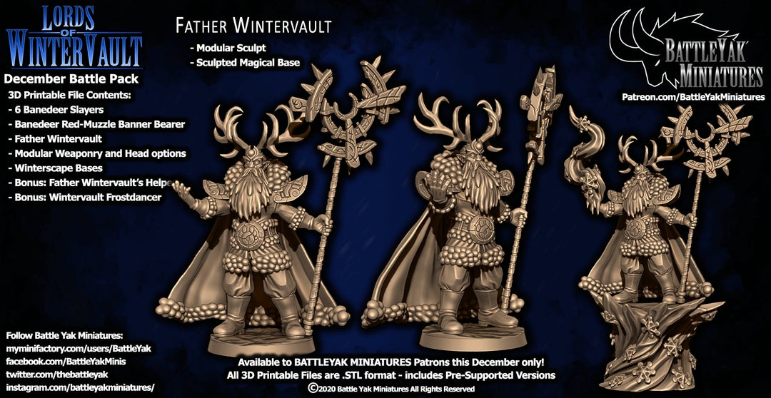 Lords of Wintervault Father Wintervault Christmas Santa Druid ...