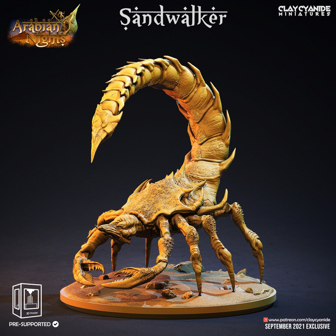 Sandwalker Large Monster for 32mm Scale Tabletop Wargaming and Dioramas ...
