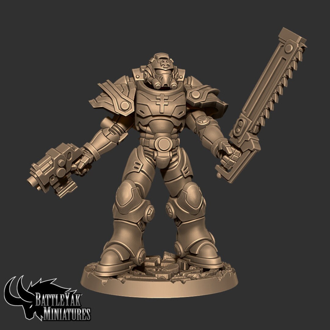 Space Marine Knight 1 for Sci Fi and Cyberpunk Tabletop Games and ...